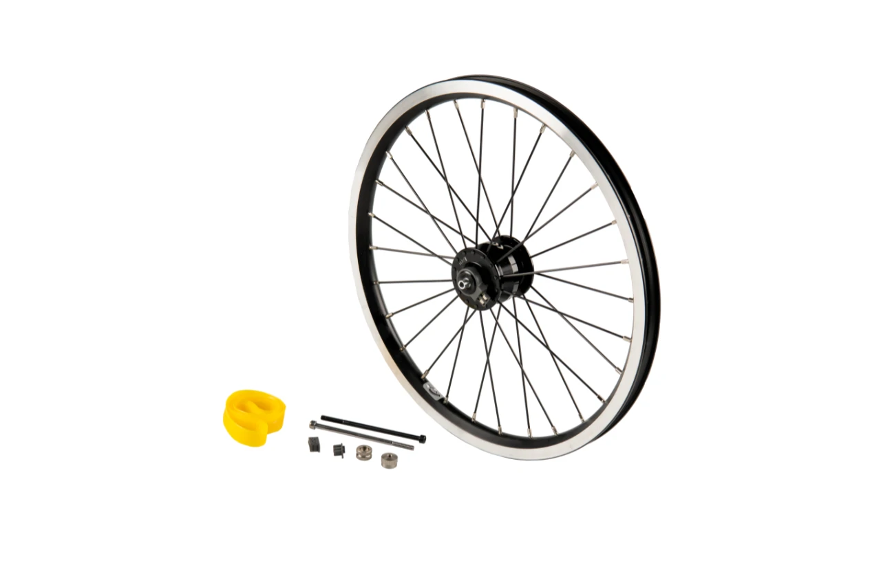 Brompton Front Wheel w/Shutter Precision Dynamo, Black - Freedom ...