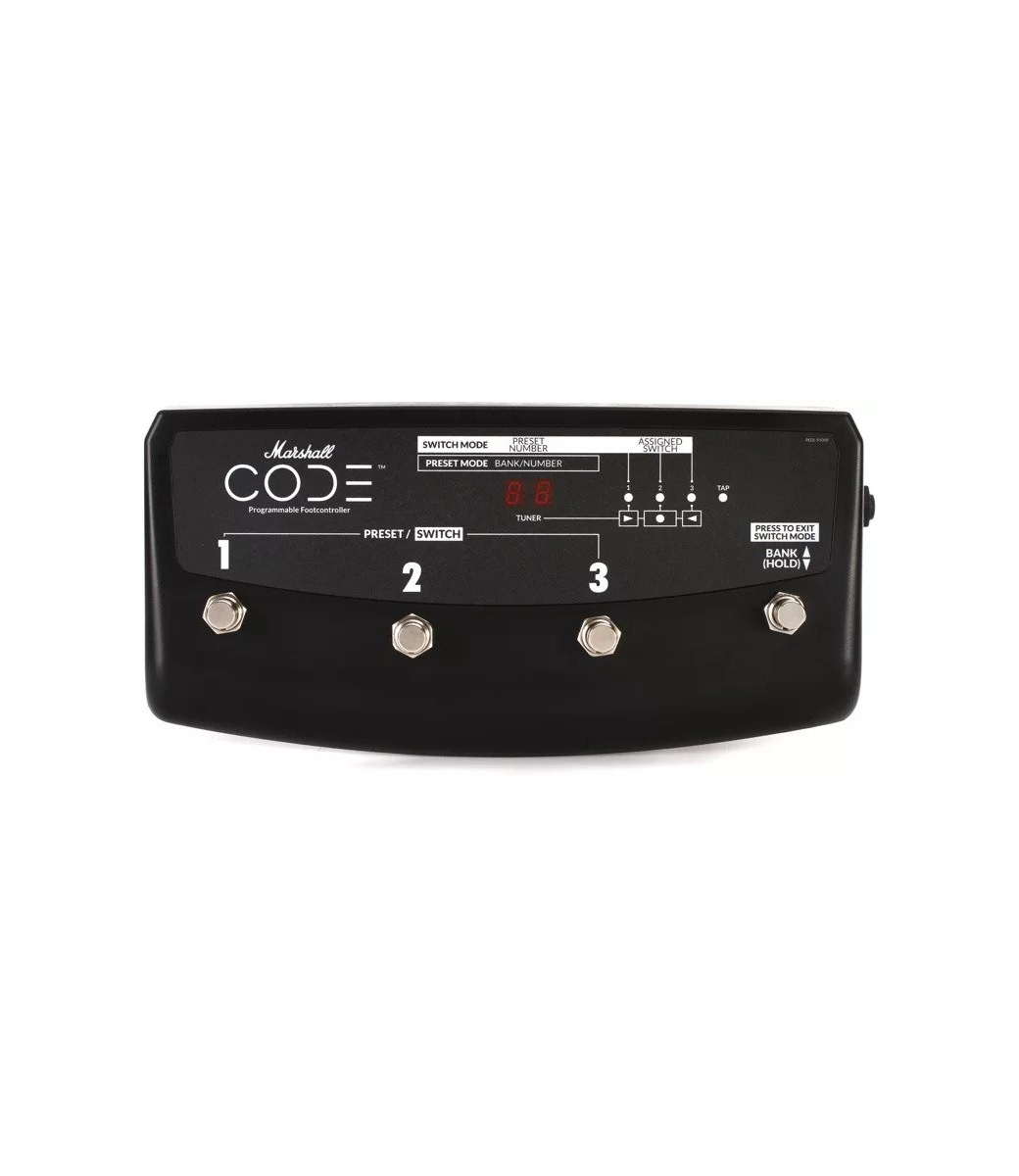 Marshall Code Series 4-Button Amplifier Footswitch - Get Loud Music