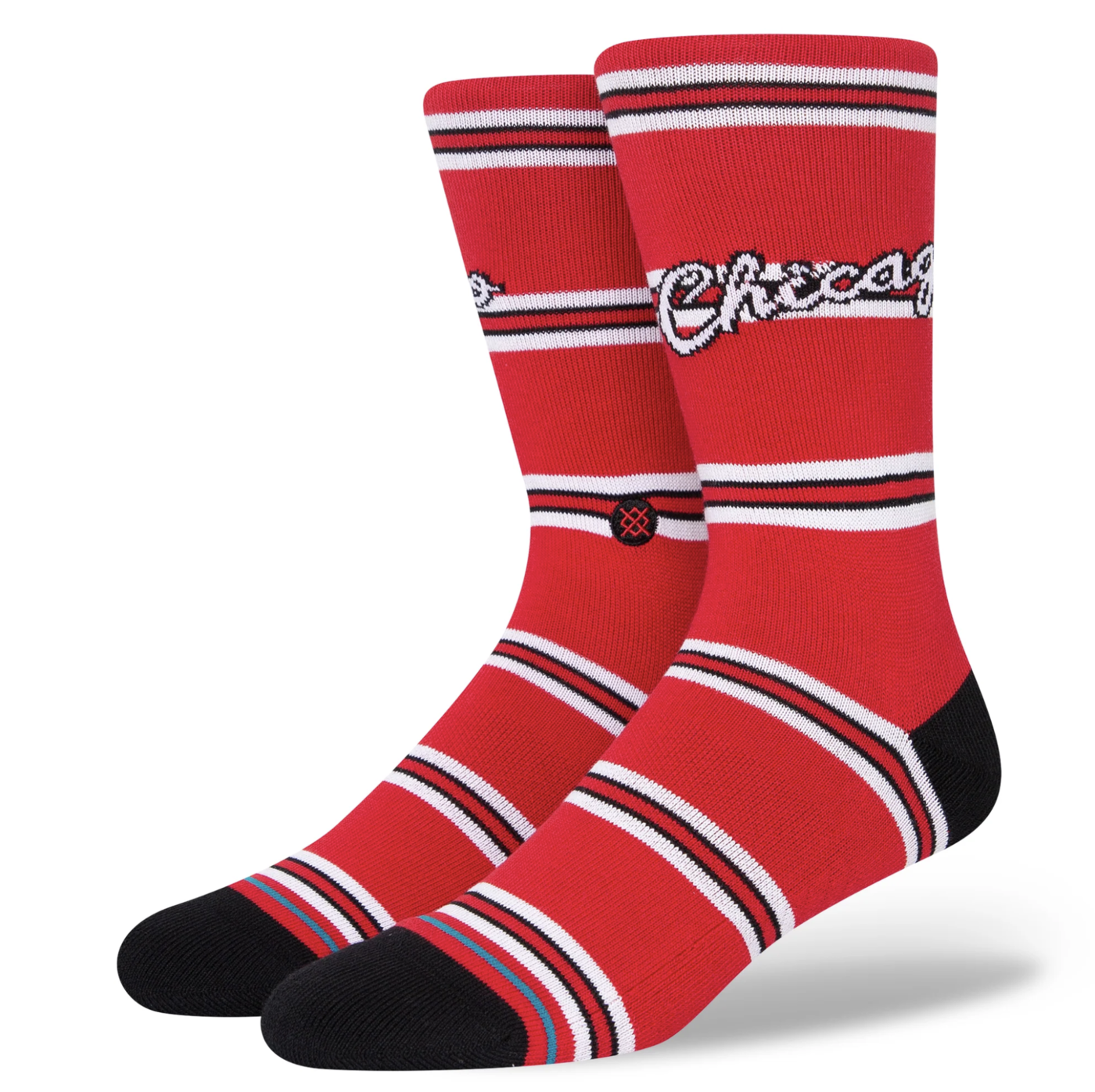 Stance Classic Chicago Bulls Socks Red Black White 1 Pair - Sam Tabak