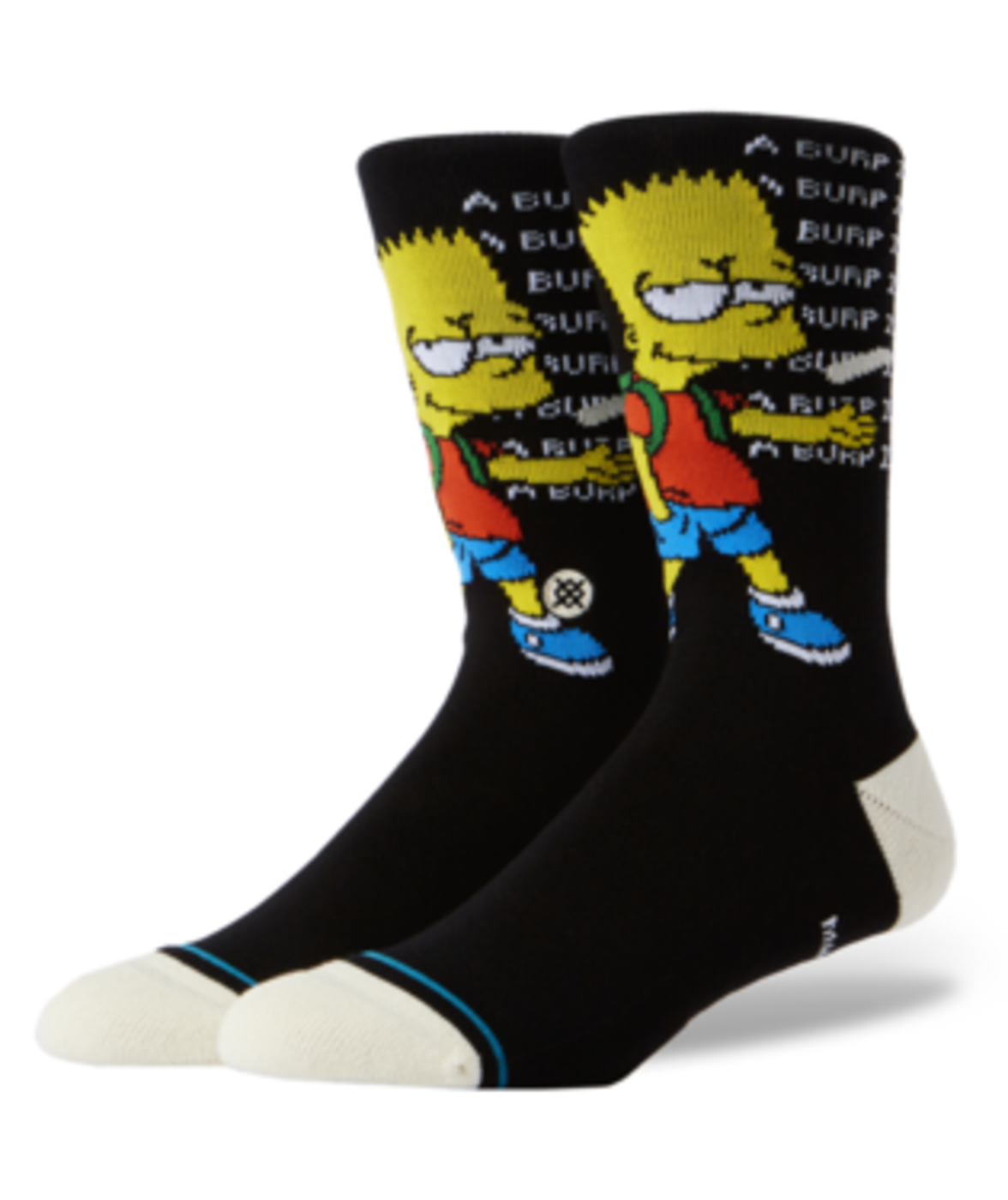 STANCE SOCKS THE SIMPSONS BART A555D22TRO YELLOW BLUE BLACK - Sam Tabak