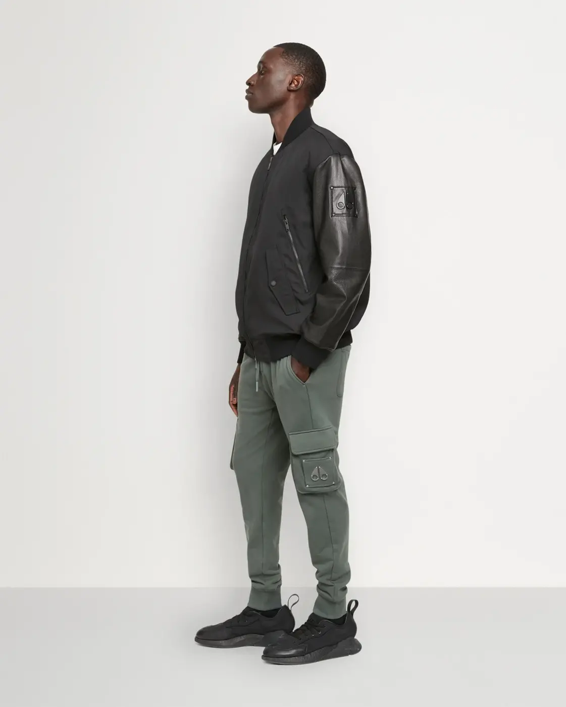 Moose Knuckles Montclair Bomber Jacket Black M33MB024-313 - Sam Tabak