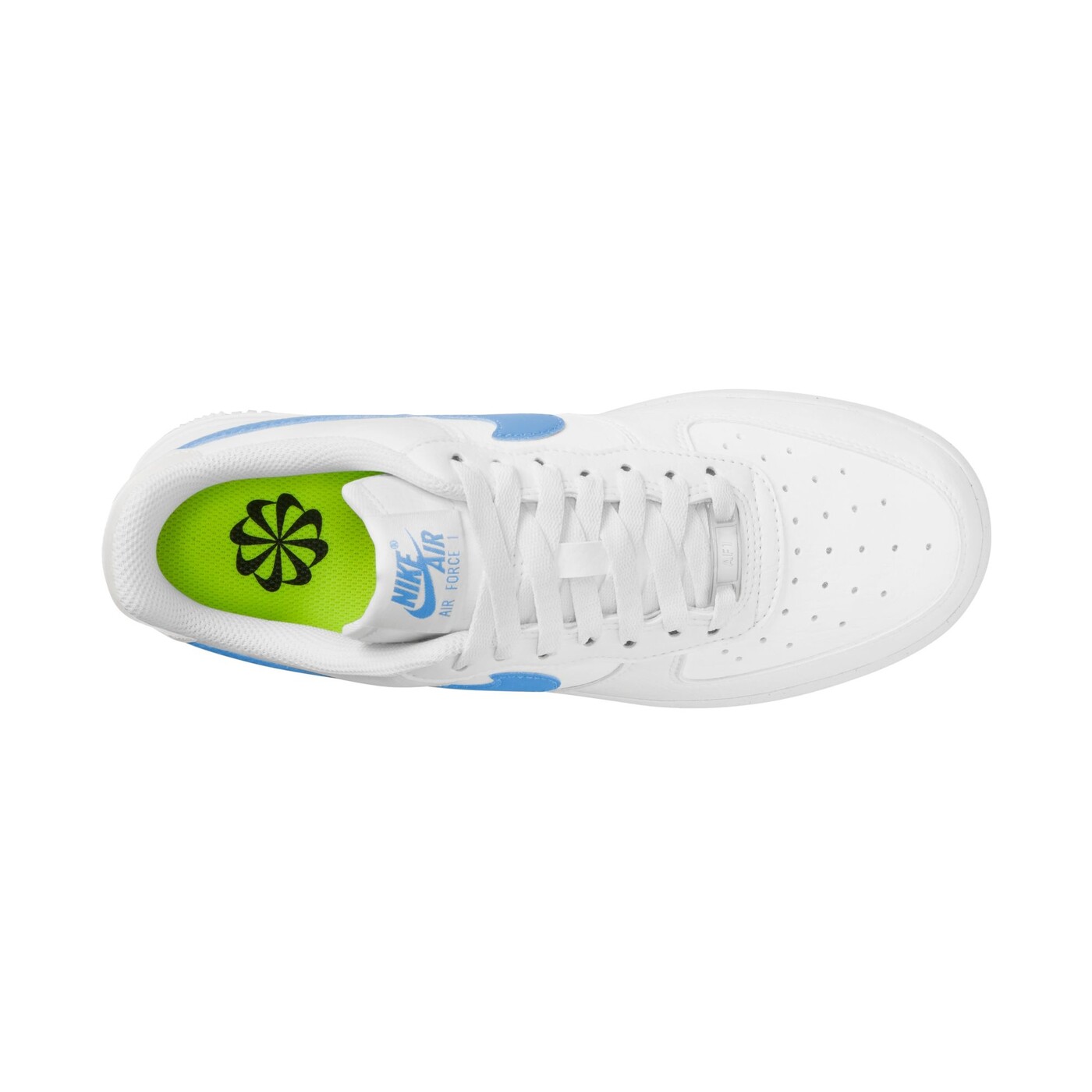 (Wmns) Nike Air Force 1 '07 WHITE/UNIVERSITY BLUE-WHITE-VOLT DV3808-103 ...
