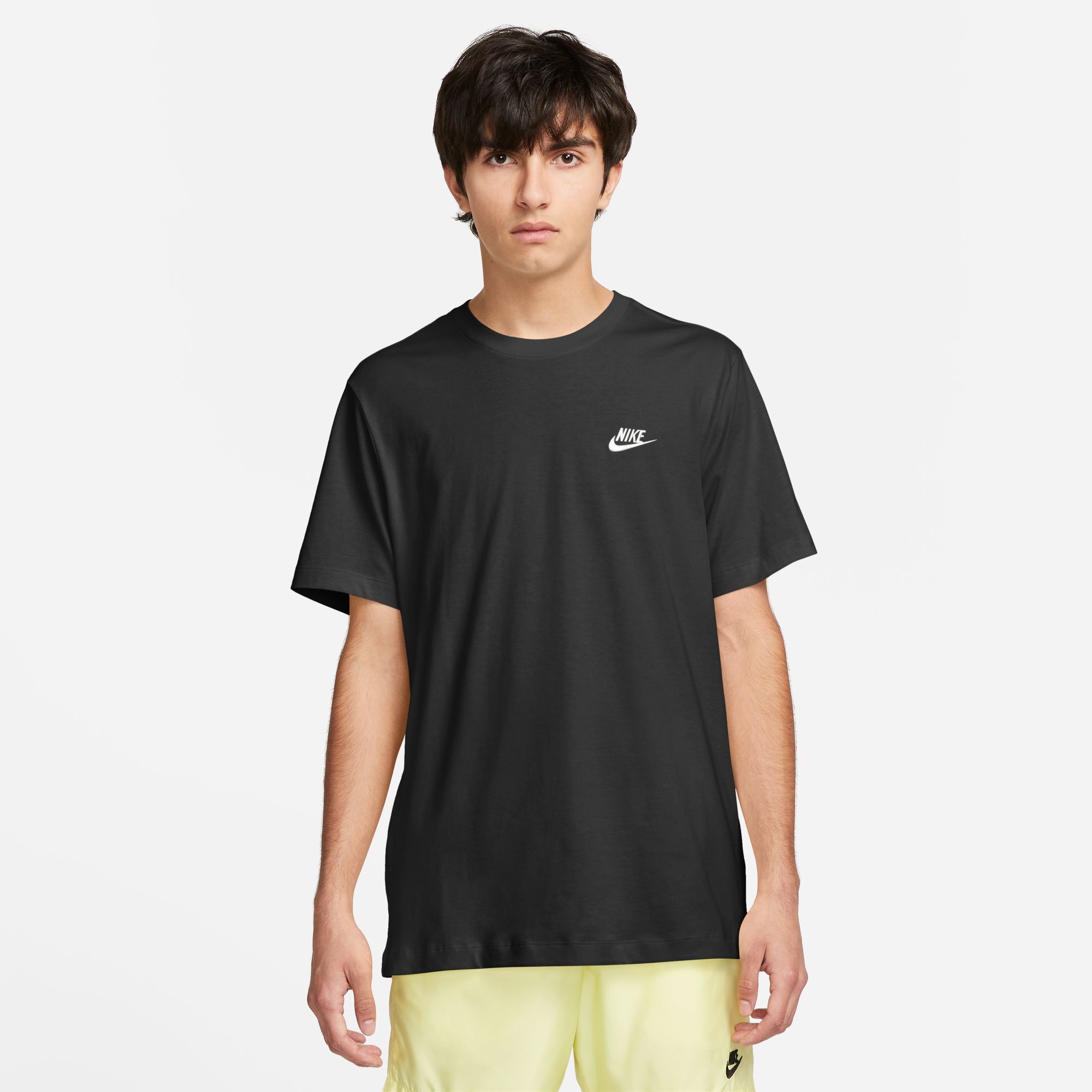 Nike Sportswear Club Shirt BLACK/WHITE AR4997-013 - Sam Tabak