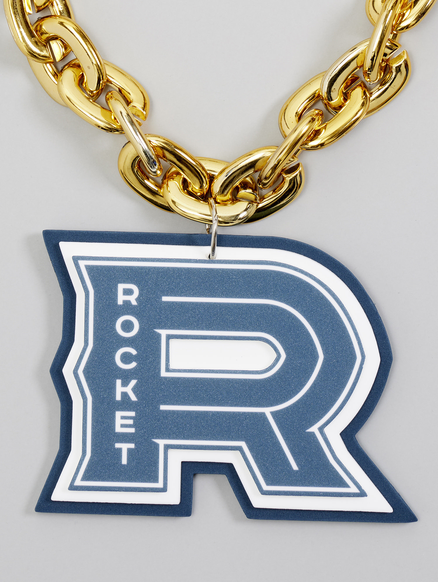 ACDC0796 PENDENTIF EN OR AVEC LOGO DU ROCKET - Tricolore Sports