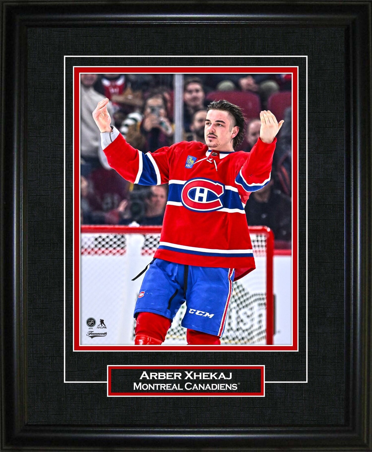 ODCC0671 PHOTO 8X10 AVEC CADRE ARBER XHEKAJ - Club de Hockey des Canadiens