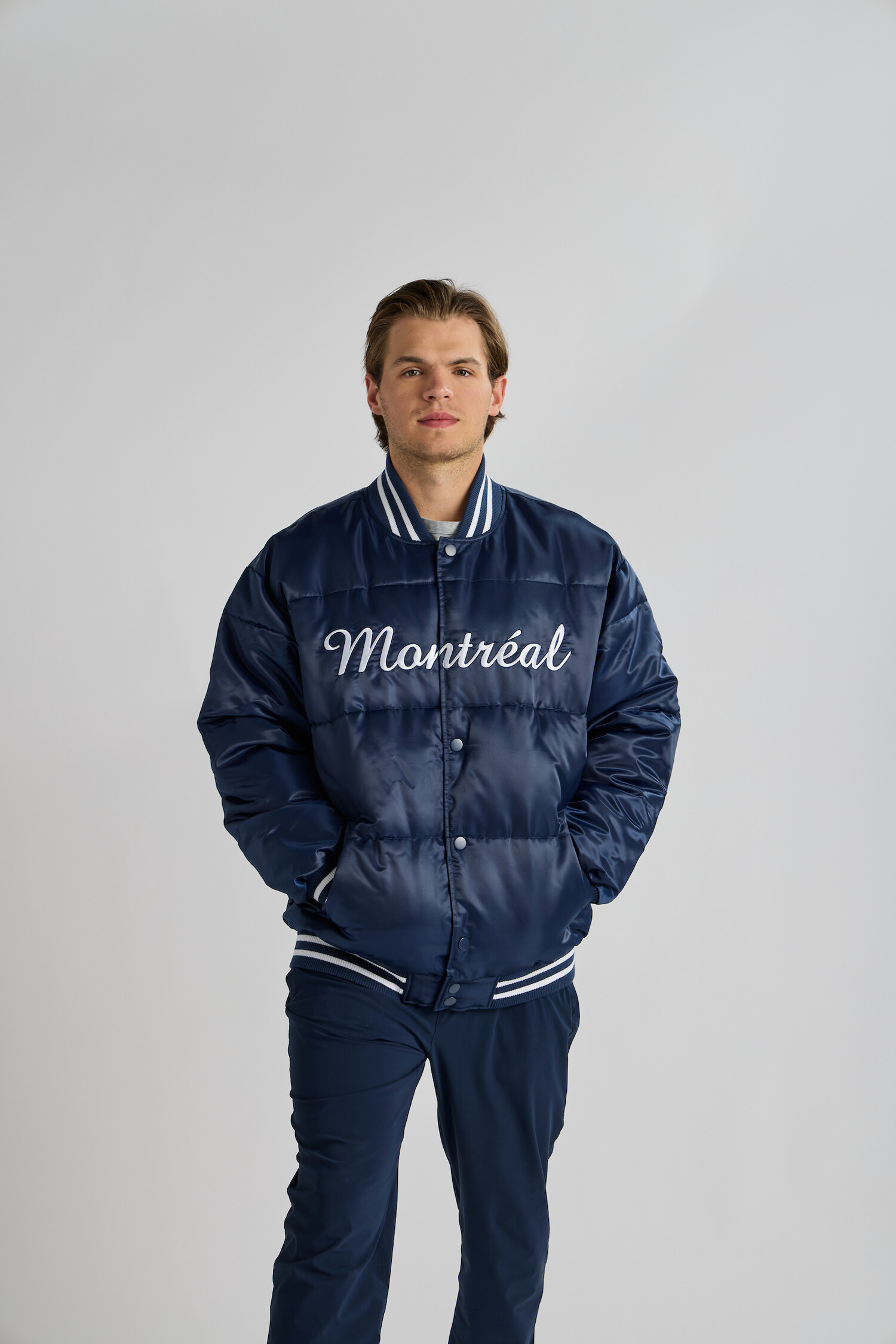 Habs Montreal Bronx Bubble Jacket - Tricolore Sports