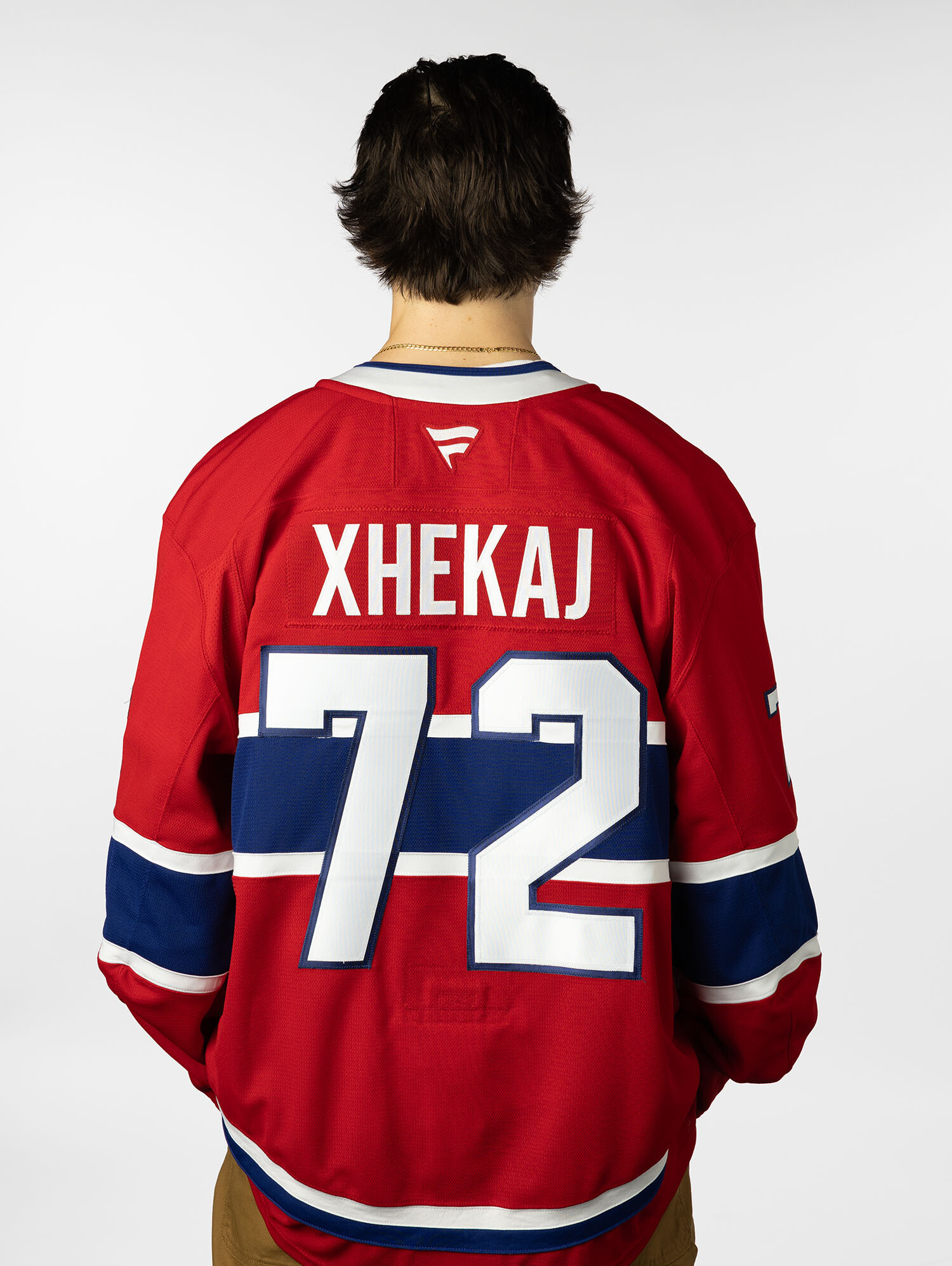 Montreal Canadiens Heat Sealed #72 Arber Xhekaj Premium Home Jersey - Tricolore Sports