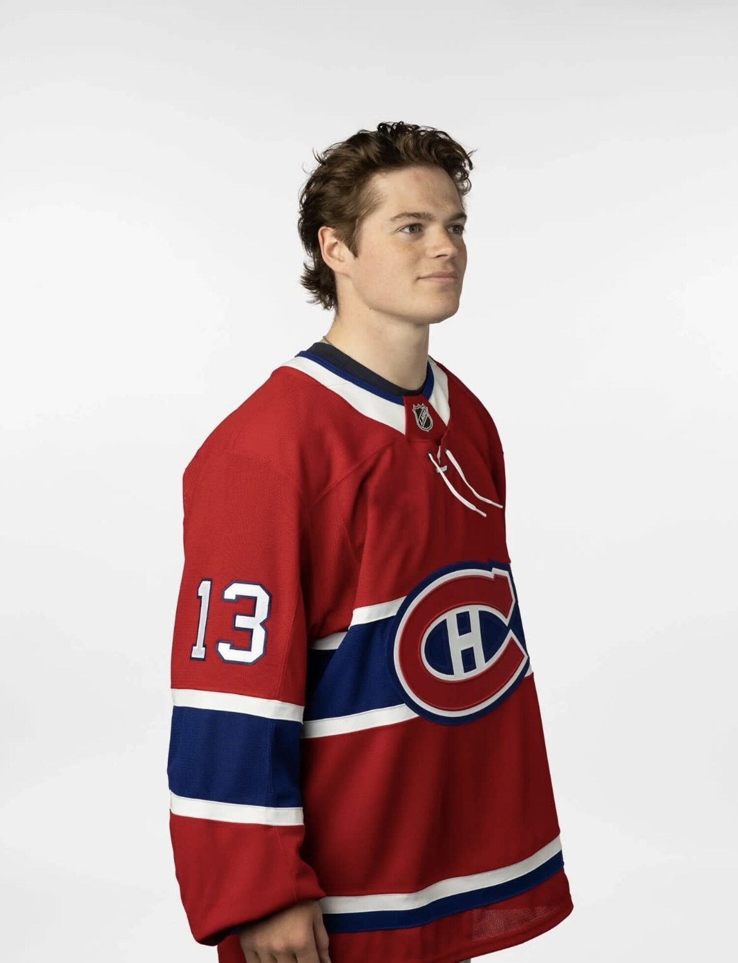 Montreal Canadiens Embroidered #13 Cole Caufield Premium Home Jersey ...