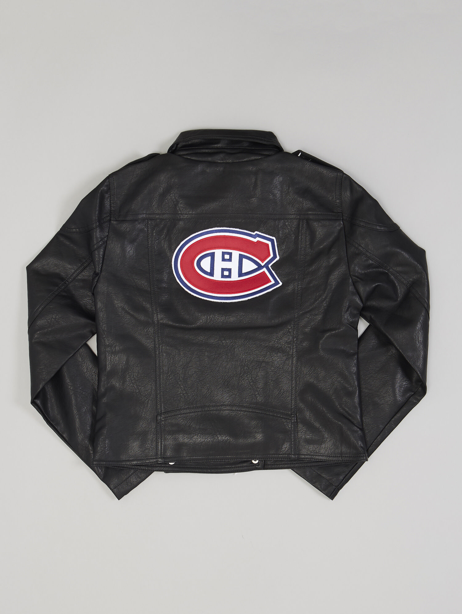 Montreal Canadiens Women's Leather Jacket - Tricolore Sports