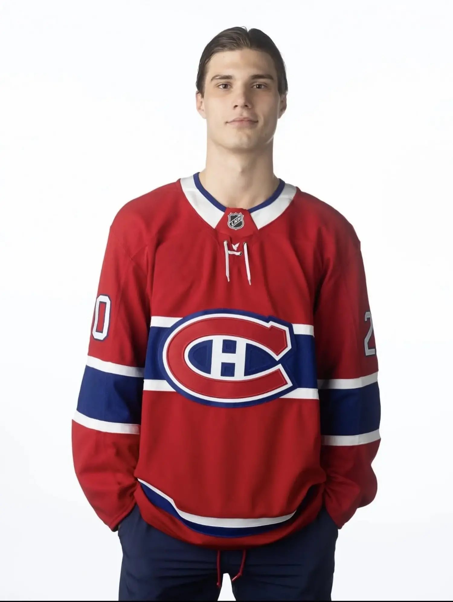 Chandail Premium à domicile #20 Juraj Slafkovsky - Club de Hockey des ...