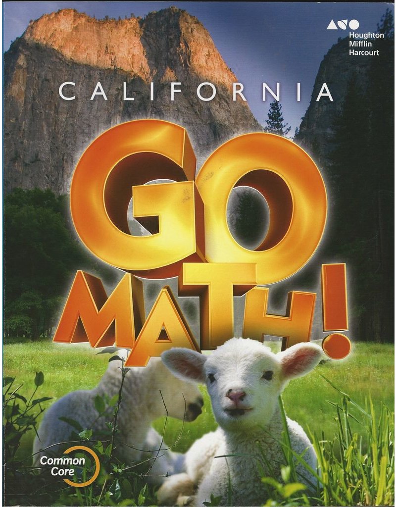 Houghton Mifflin Harcourt Go Math California Student Edition Grade K