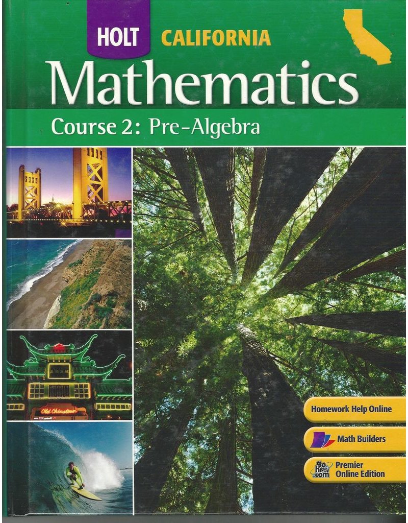 Holt Mathematics Course 2 Pre Algebra J C Books Holt Mathematics Course 2 Pre Algebra J C Books