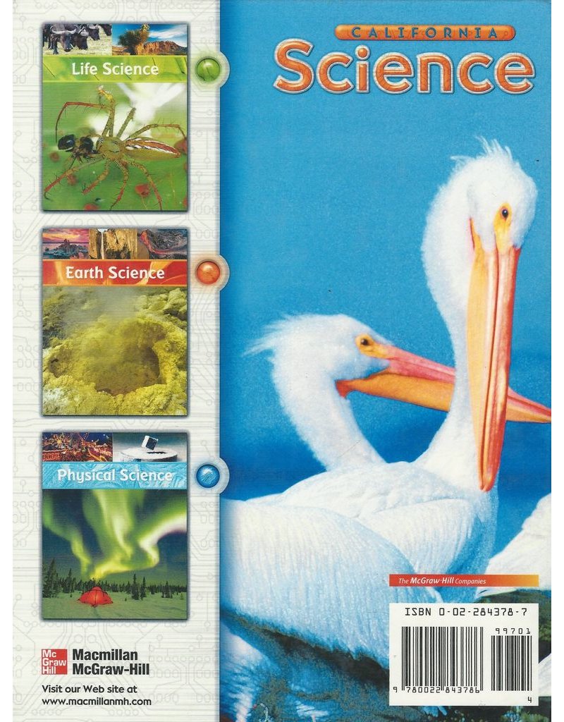 Macmillan Mcgraw Hill Science CA Grade 4 J C Books