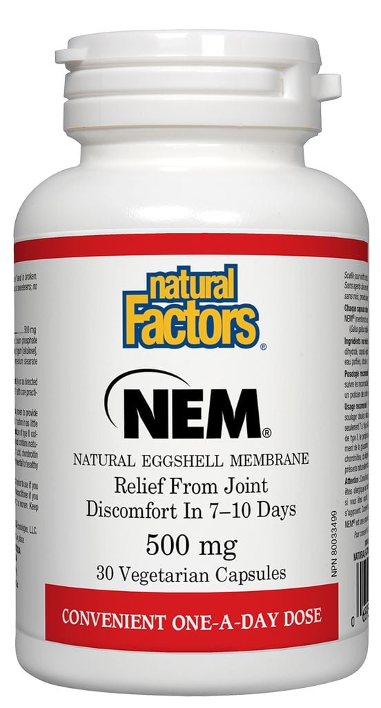 Natural Factors NEM Eggshell Membrane 500mg 30 vcaps - Vitamin King ...