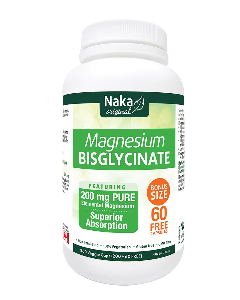 Naka Herbs Naka Magnesium Bisglycinate 260 vcaps - Vitamin King ...