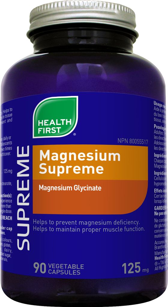 Health First Health First Magnesium Supreme 125 mg 90 caps - Vitamin ...