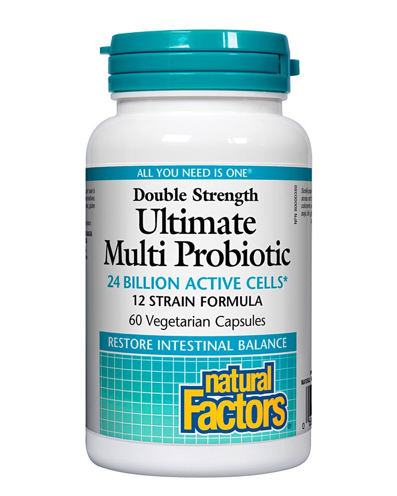 Natural Factors Double Strength Ultimate Multi Probiotic 60 vcaps ...