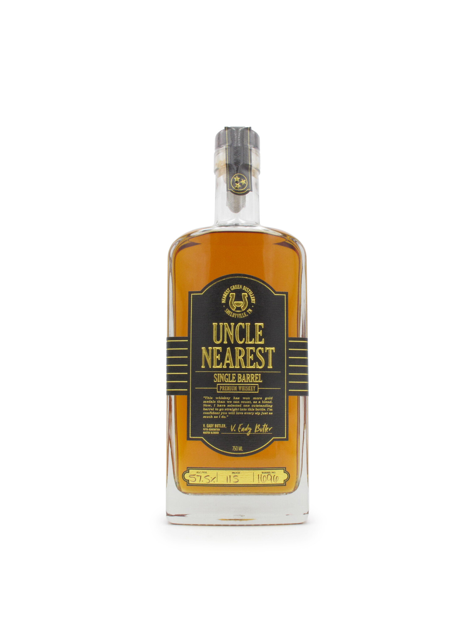Uncle Nearest Single Barrel 750mL - Stanley's Wet Goods