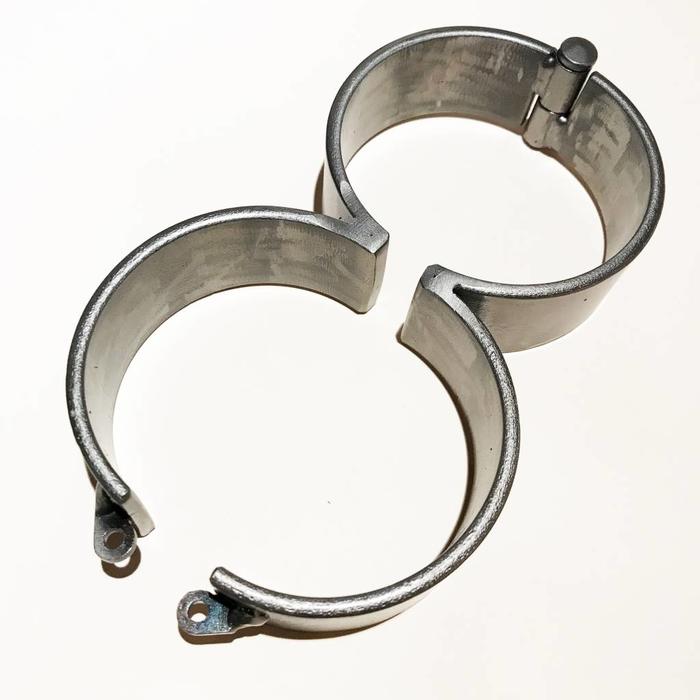 Steel, Manacles, figure 8, 11", 1 size - The Leather Man
