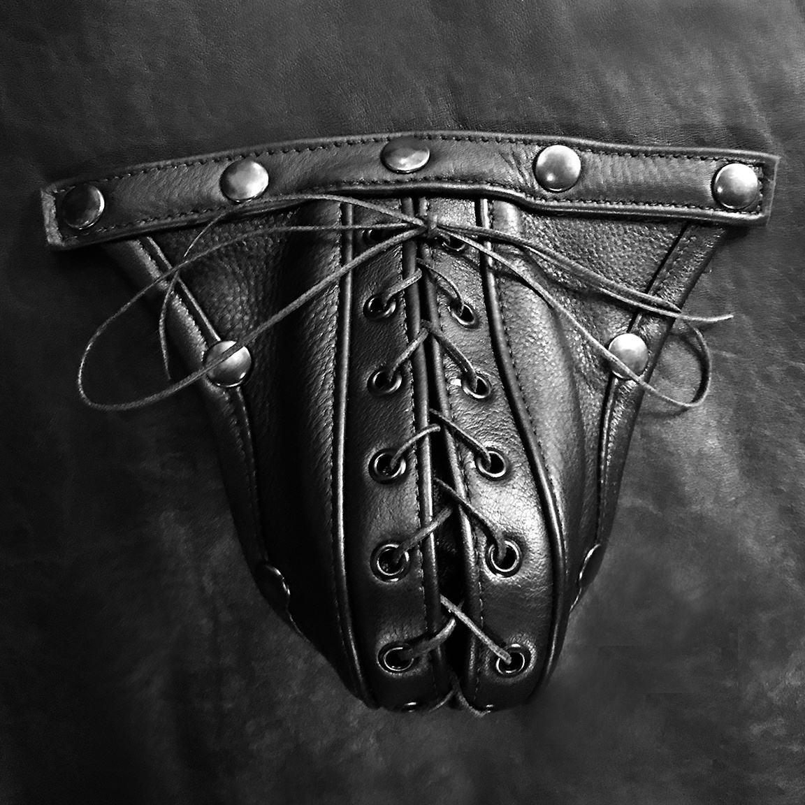 Jock Pouch, Lace-Up - The Leather Man, Inc.