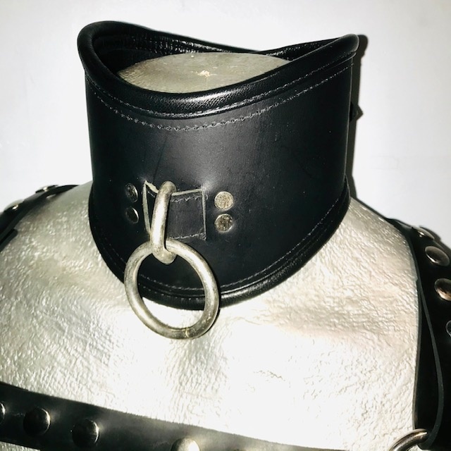 Collar, Posture with O-ring and Locking Buckle - The Leather Man, Inc.