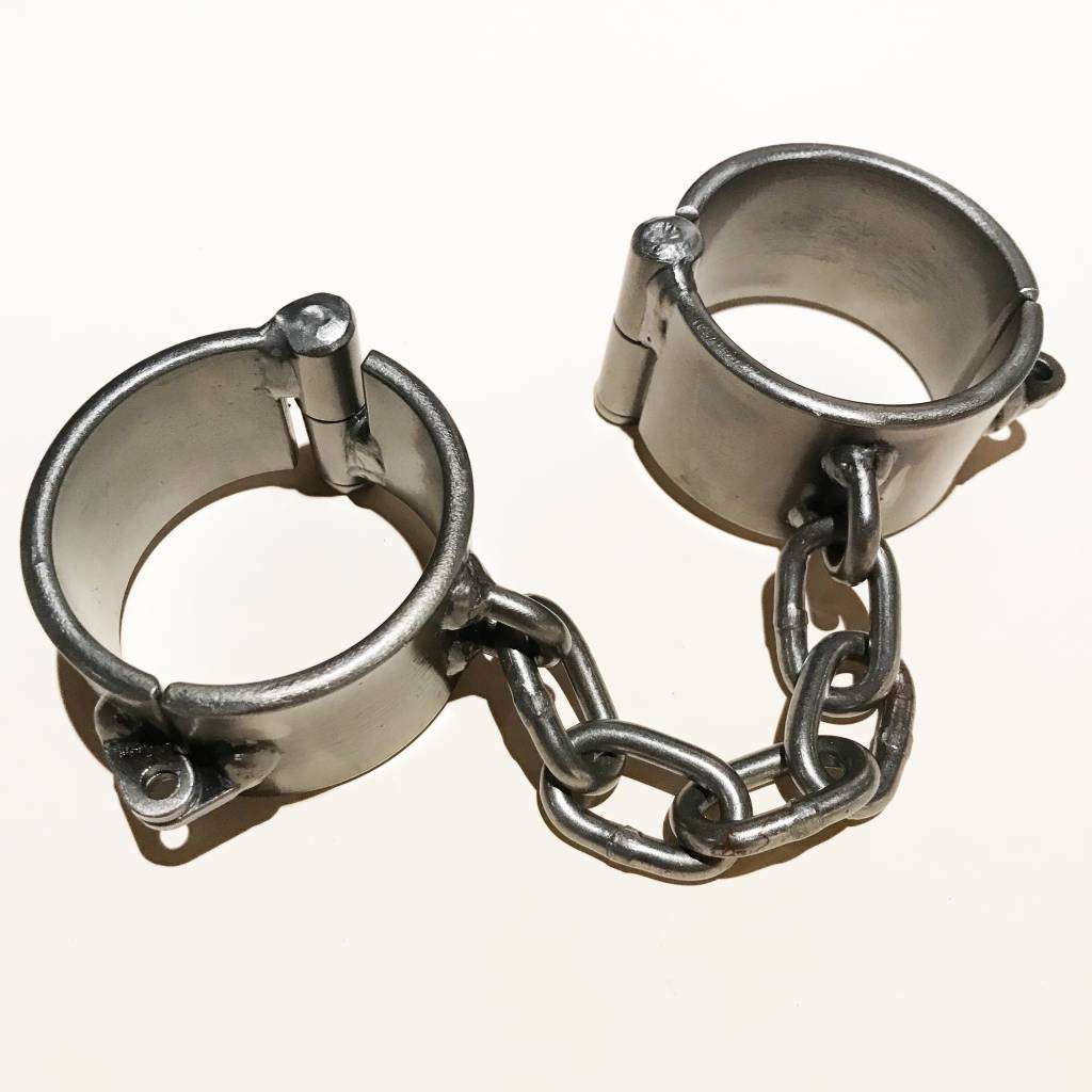 Steel, Shackles, Wrist, 2 - The Leather Man, Inc.