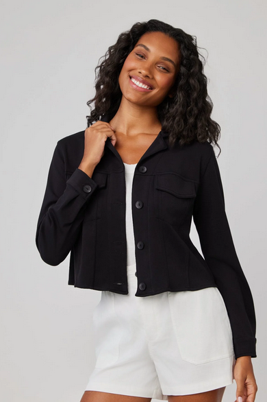 Coco Cropped Jacket Black - Simply Elegant Boutique