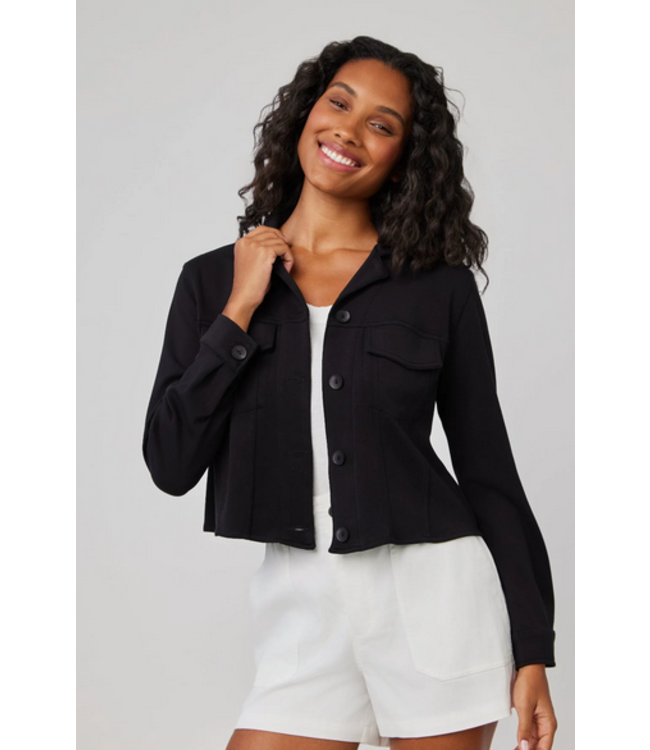 Coco Cropped Jacket Black - Simply Elegant Boutique