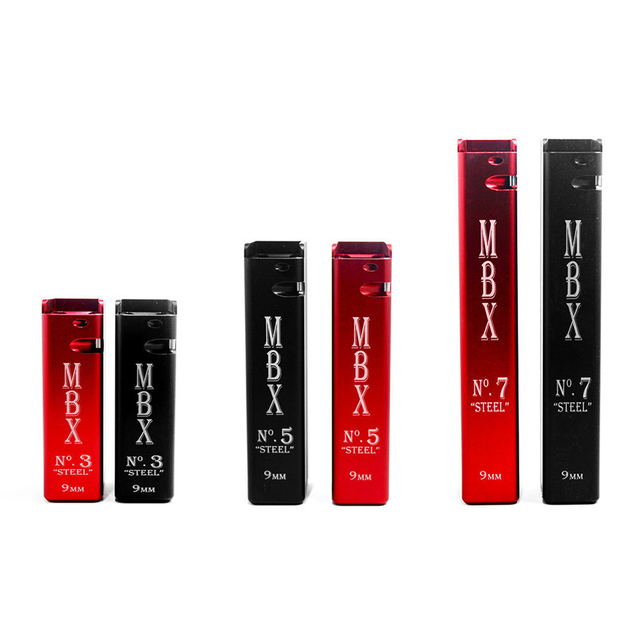 MBX Extreme Glock Steel 170mm Magazine 9mm w/ 7" Black Mag Extension ...