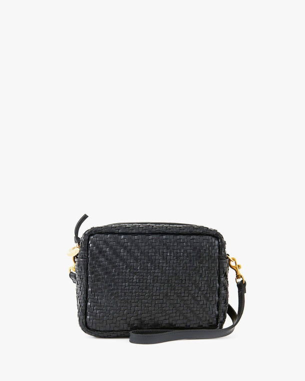 LABEL | Clare V. Midi Sac - Black Woven ZigZag - LABEL