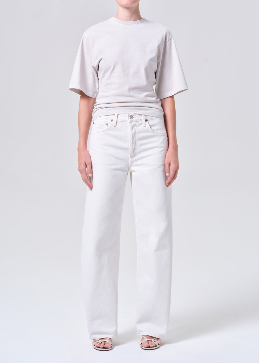 LABEL | AGOLDE Arc Jean 32" - Chalk White - LABEL