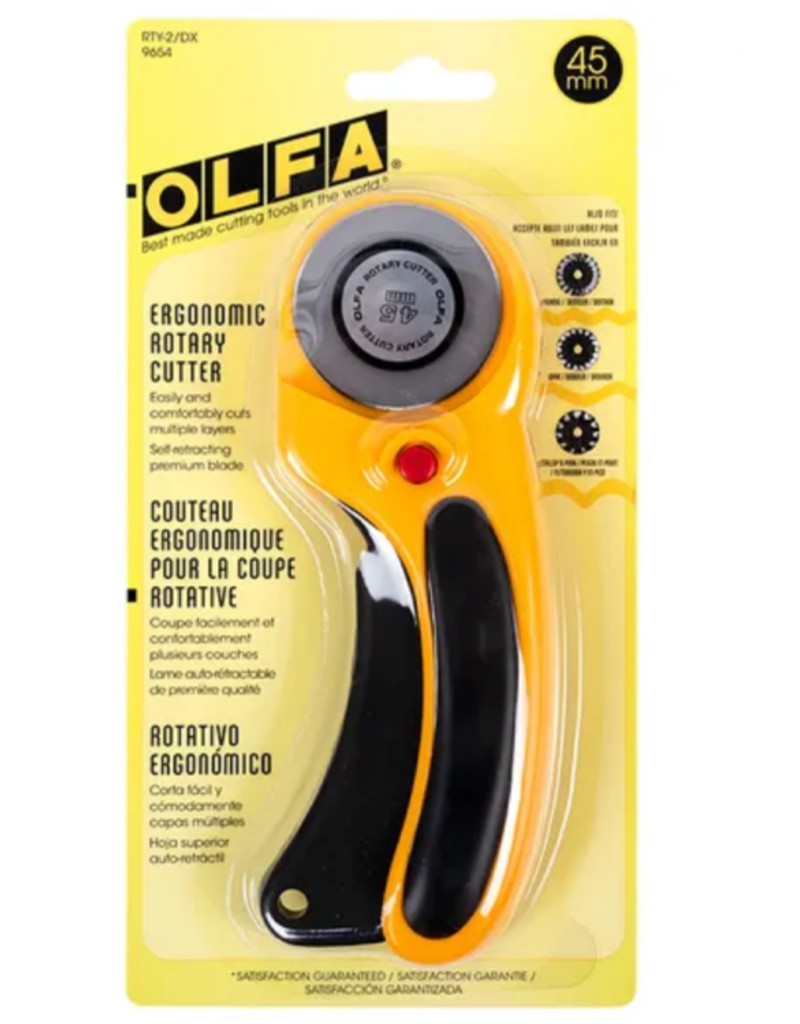 Olfa Ergonomic Rotary Cutter 45mm - Picking Daisies
