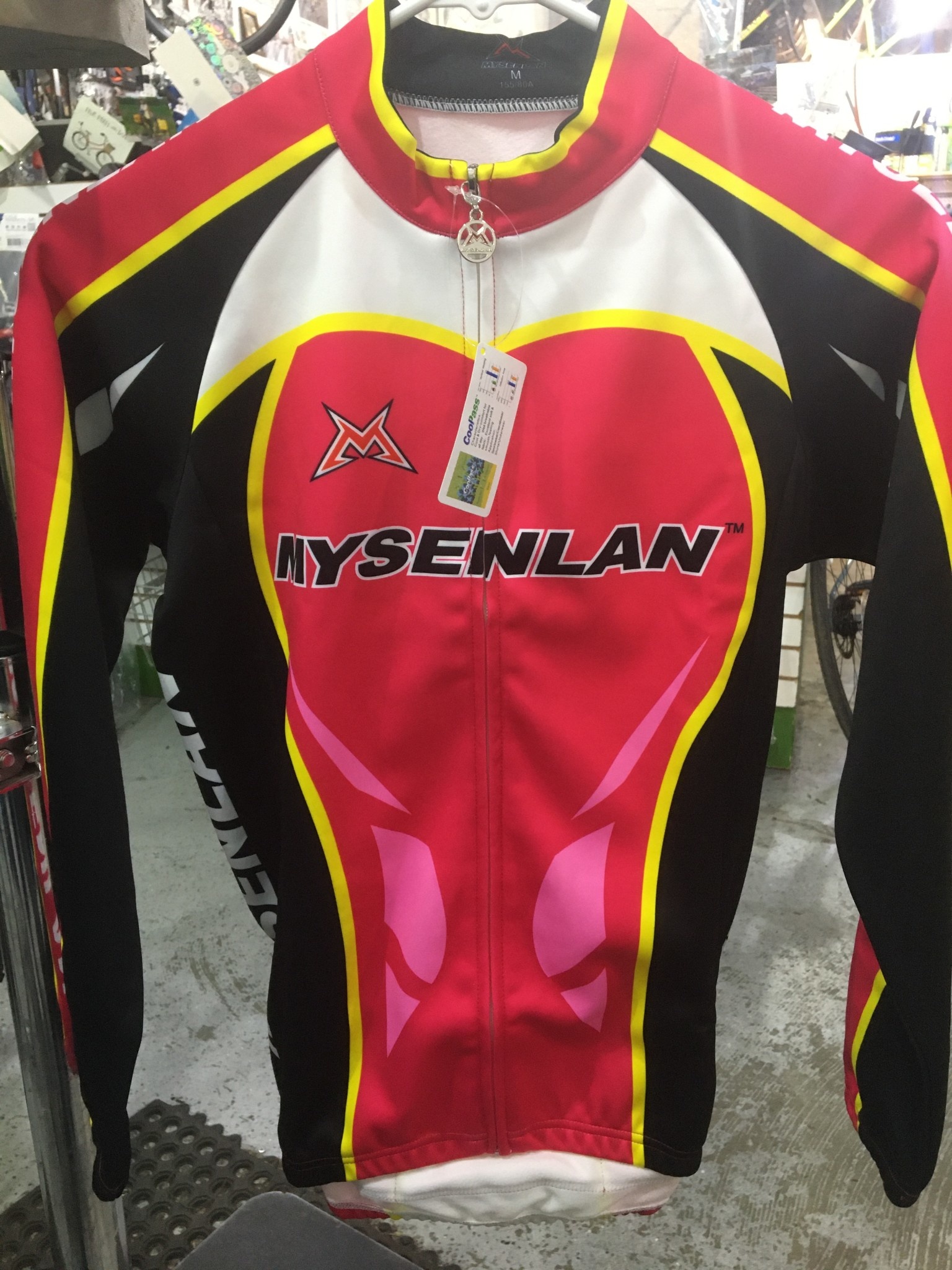 Mysenlan Red/White/Black/Yellow Jacket - Bikes For All