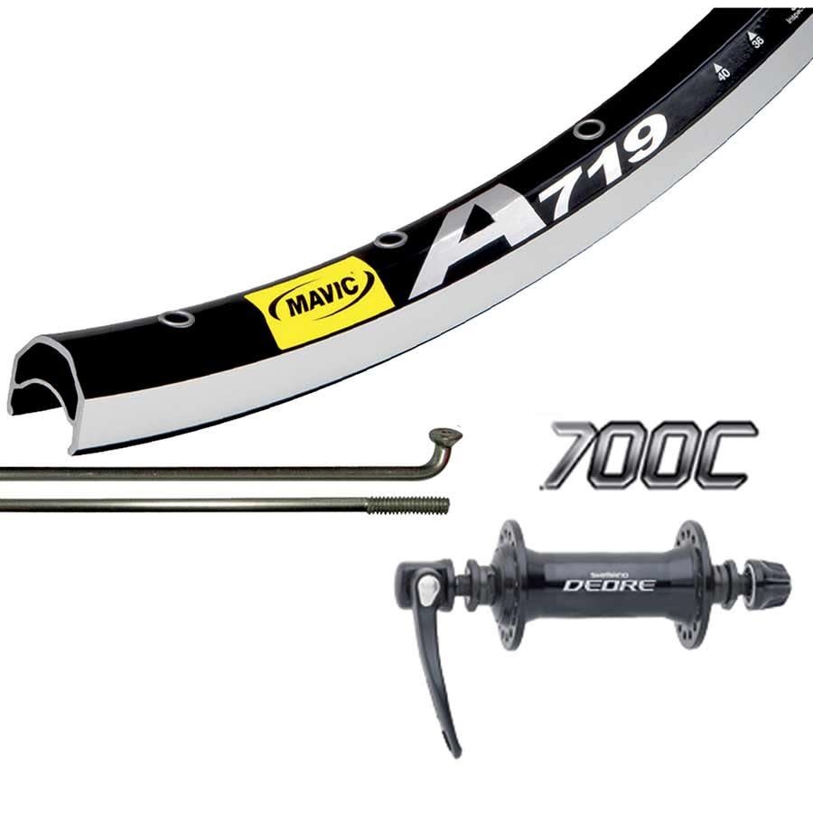 Mavic Rear 700c Wheel Mavic A719700C Black/ Shimano Deore FH-T610 / 622 ...