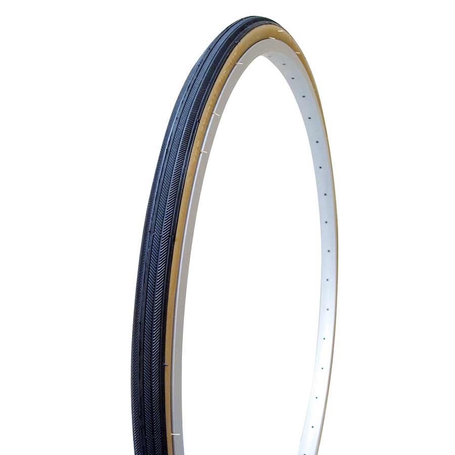 27x1-1/4 VRB-016 Clincher Wire Tire Black/Tan Vee Rubber - Bikes For All