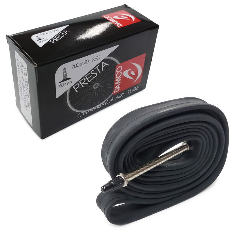DAMCO 700x20-25c 80mm Presta Tube Damco - Bikes For All