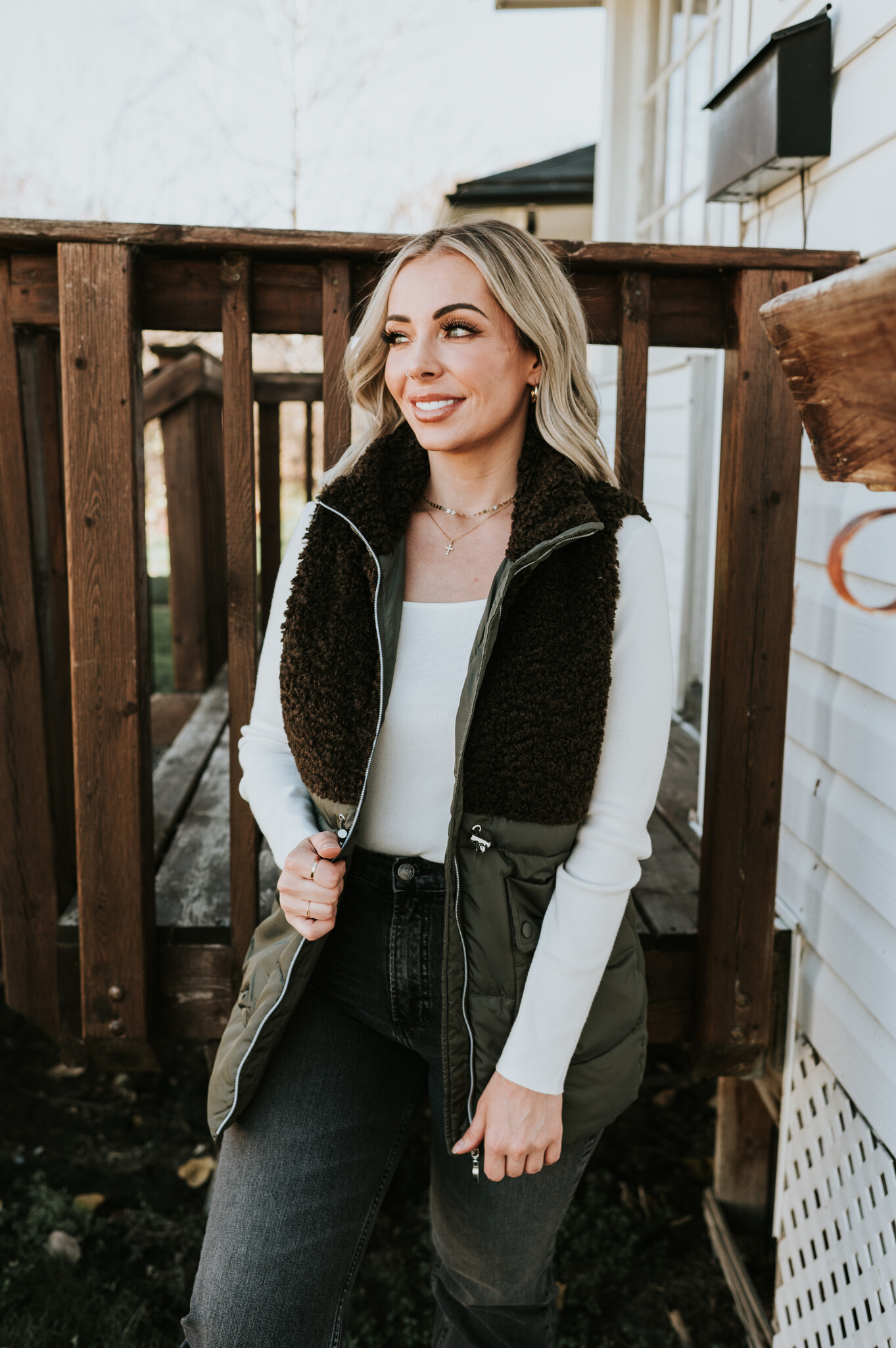 Sherpa Combo Vest - White Bull Clothing Co