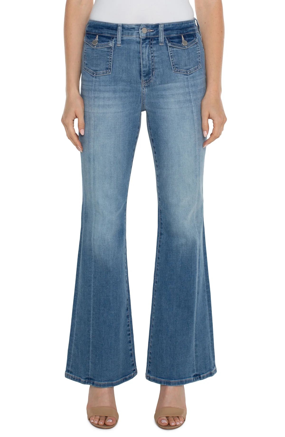 Hannah Flap Pocket Flare - White Bull Clothing Co