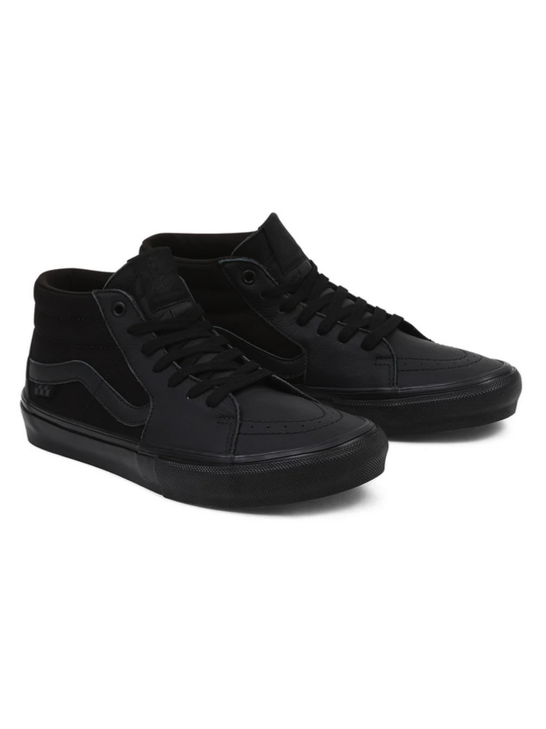 Vans Skate Grosso Mid Leather Black/Black Escapist