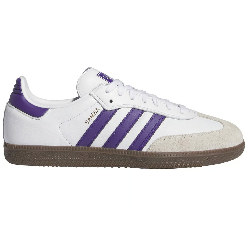 ADIDAS - SAMBA ADV (BLANC/VIOLET/OR) - Rookery Skateshop