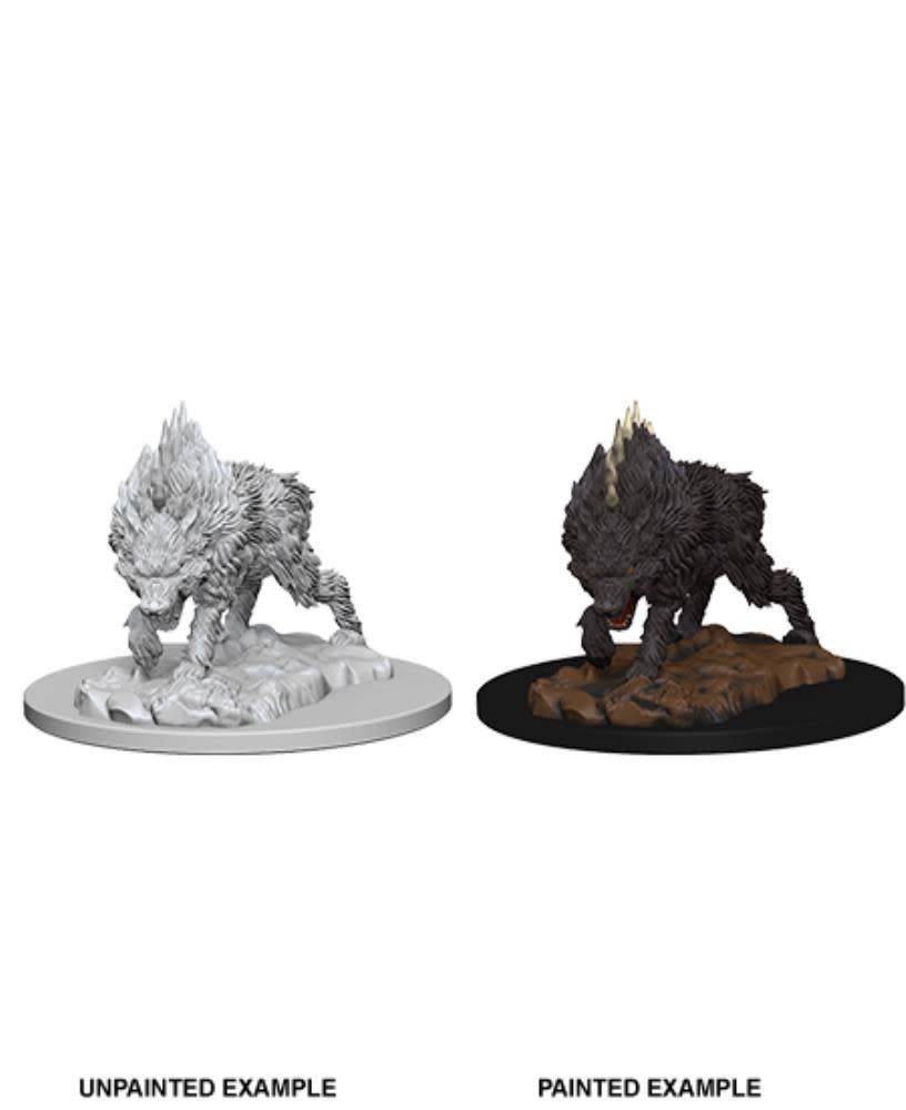 WizKids PF Unpainted Minis: Dire Wolf - Le Griffon