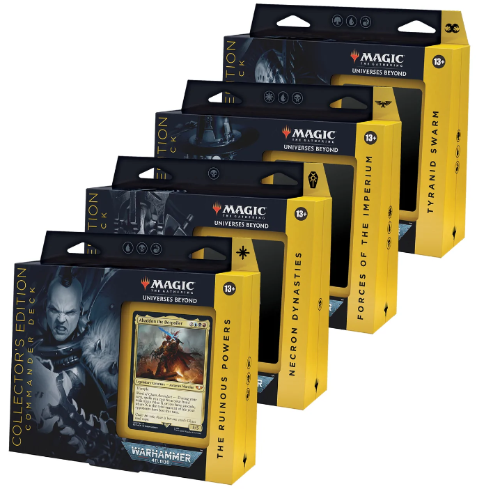 MTG Warhammer 40K Commander Deck Set of 4 - Collector's Edition ( 7 ...