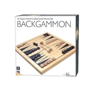 New Entertainment Wooden Backgammon - Le Griffon