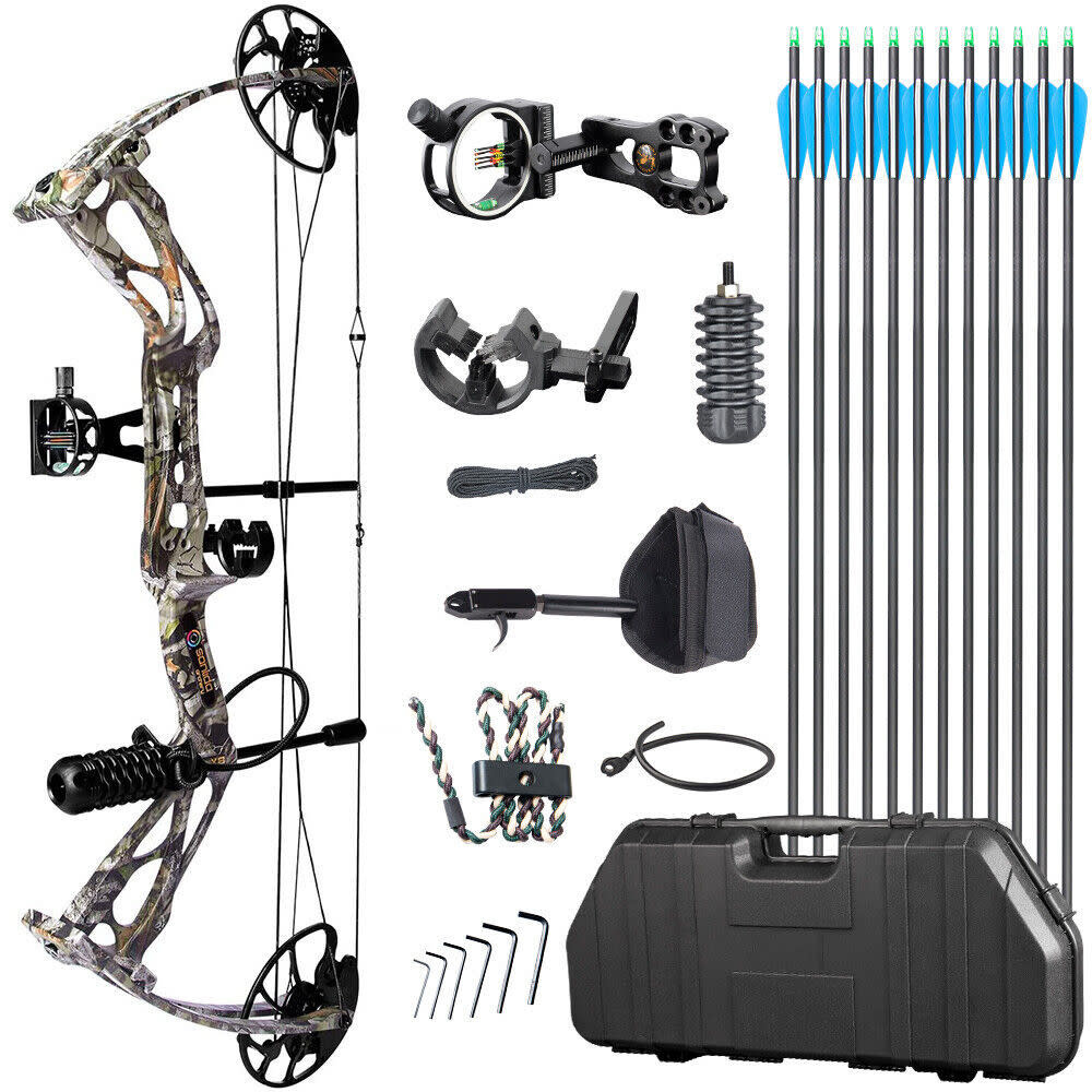 Compound Bow Dragon X8 RH 70# Berserk Hard Case KIT - Darryl Reeks Archery