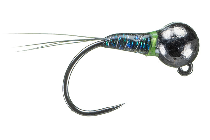 Tungsten Jig Perdigon - Peacock/Chartreuse - Toronto's Fly Fishing Store
