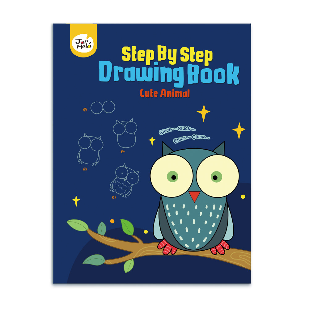 JAR MELO JAR MELO STEP BY STEP DRAWING BOOK - CUTE ANIMALS - baby enRoute