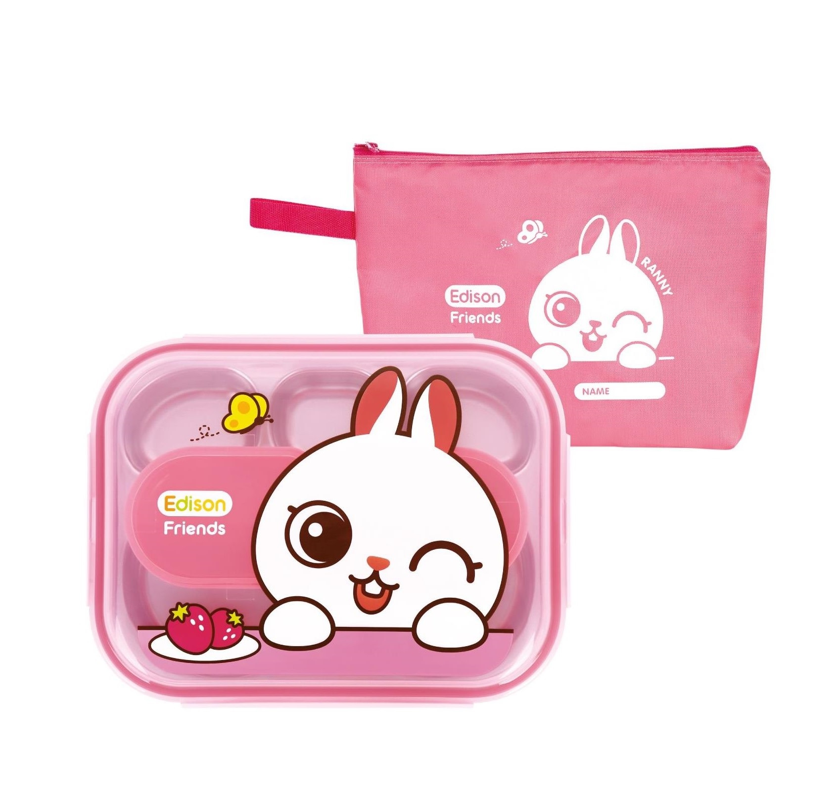 EDISON STAINLESS LUNCH BOX W/POUCH - baby enRoute