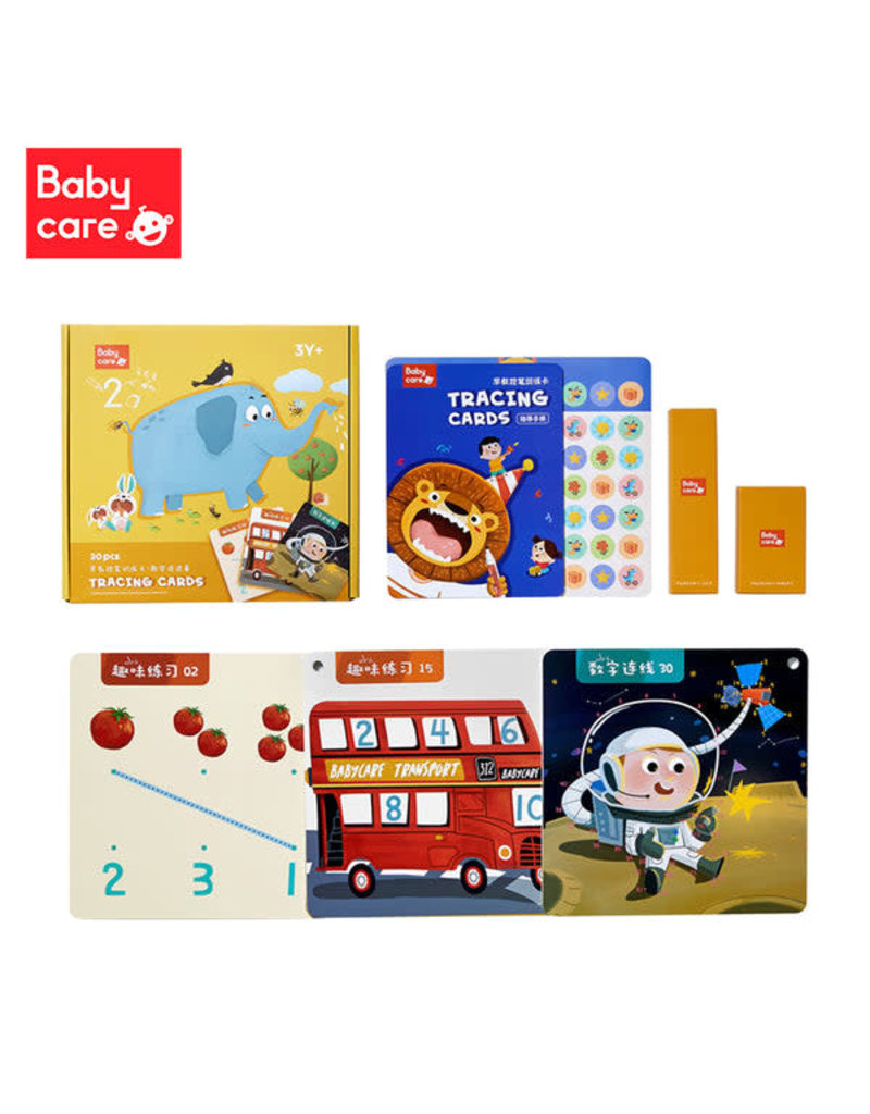 BC BABYCARE BC BABYCARE TRACING CARDS NUMBER - baby enRoute