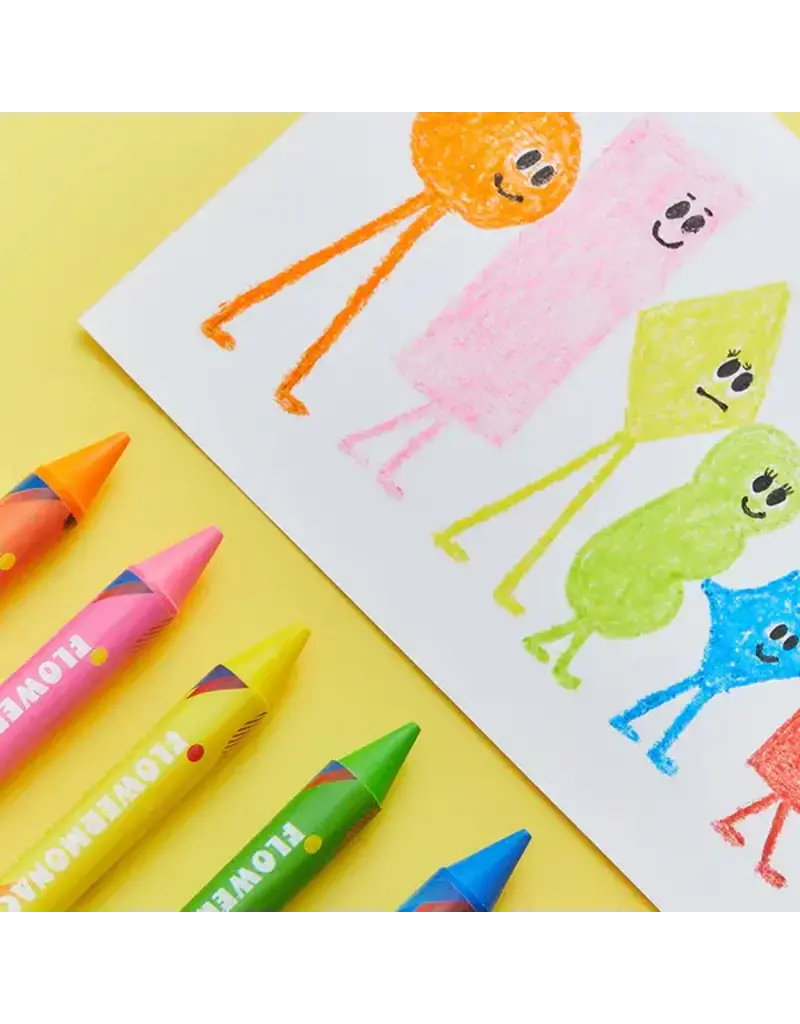 FLOWER MONACO FLOWER MONACO PALM CRAYON 24 COLORS - baby enRoute