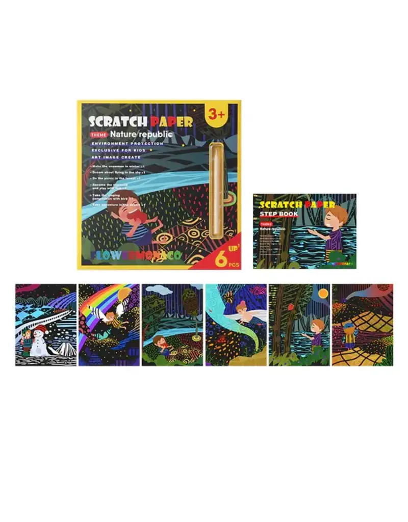 FLOWER MONACO FLOWER MONACO SCRATCH PAPER SET - baby enRoute